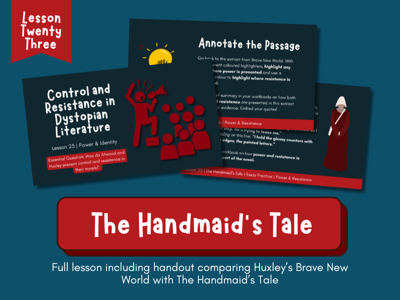 The Handmaid's Tale (L23) Resistance & Power - Revolutionary Education