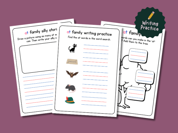 at Word Family Pack - Revolutionary Education