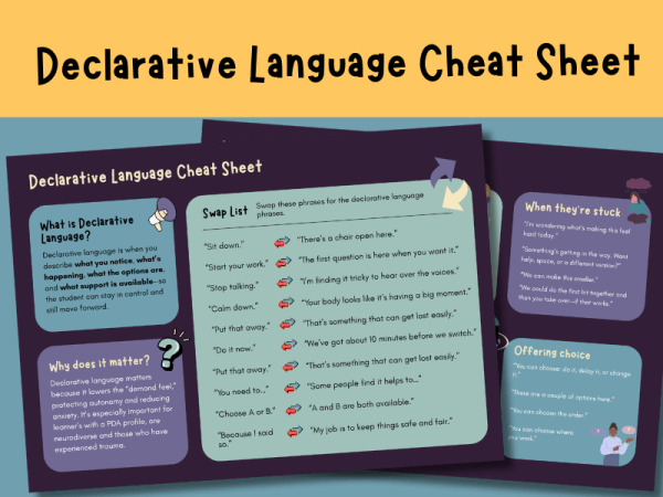 Declarative Language Cheat Sheet for PDA Profile - Revolutionary Education