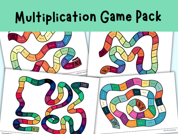 Multiplication Game Pack (12 Boards) - Revolutionary Education